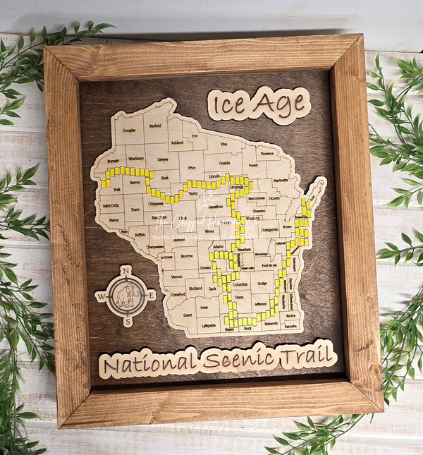 Wisconsin Ice Age Scenic Trail Map – The Chipped Hammer Co.
