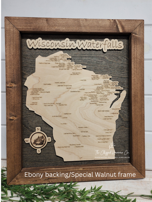 Wisconsin Waterfalls Map – The Chipped Hammer Co.