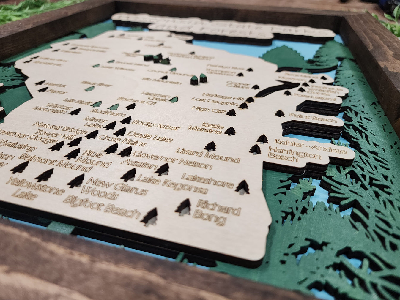 Wisconsin State Park and Forests Map – The Chipped Hammer Co.